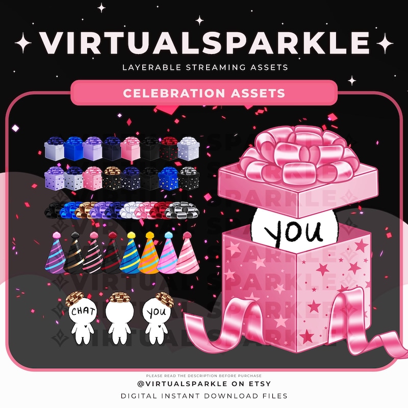 Vtuber Assets Party - Etsy