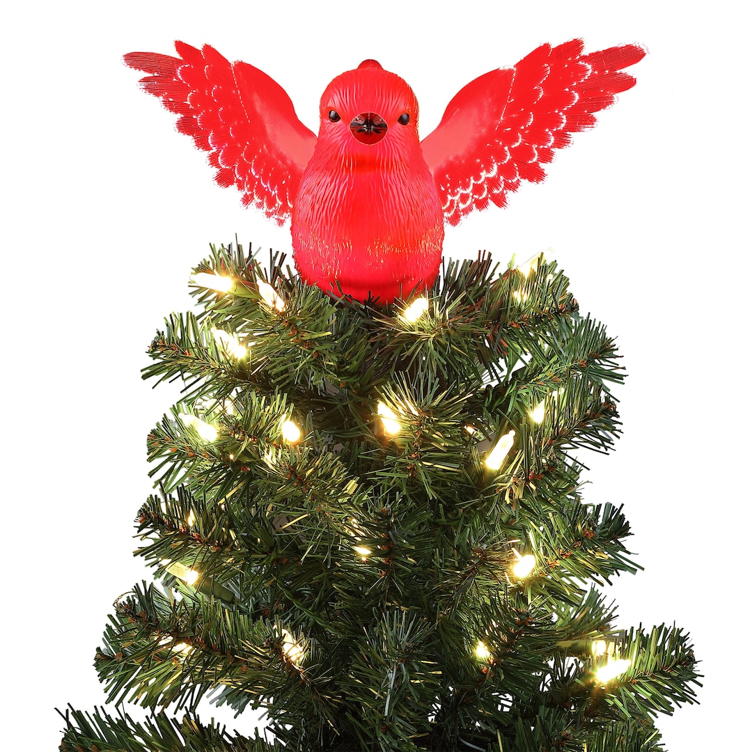 Cardinal Tree Topper Moving - Mr. Christmas - Etsy