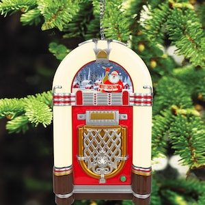 Christmas Novelty Musical Juke Box Ornament - Etsy