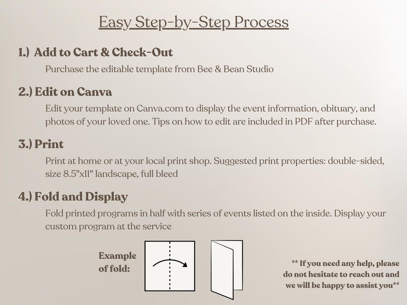 Funeral Service Program Template, Celebration of Life, Order of Service ...