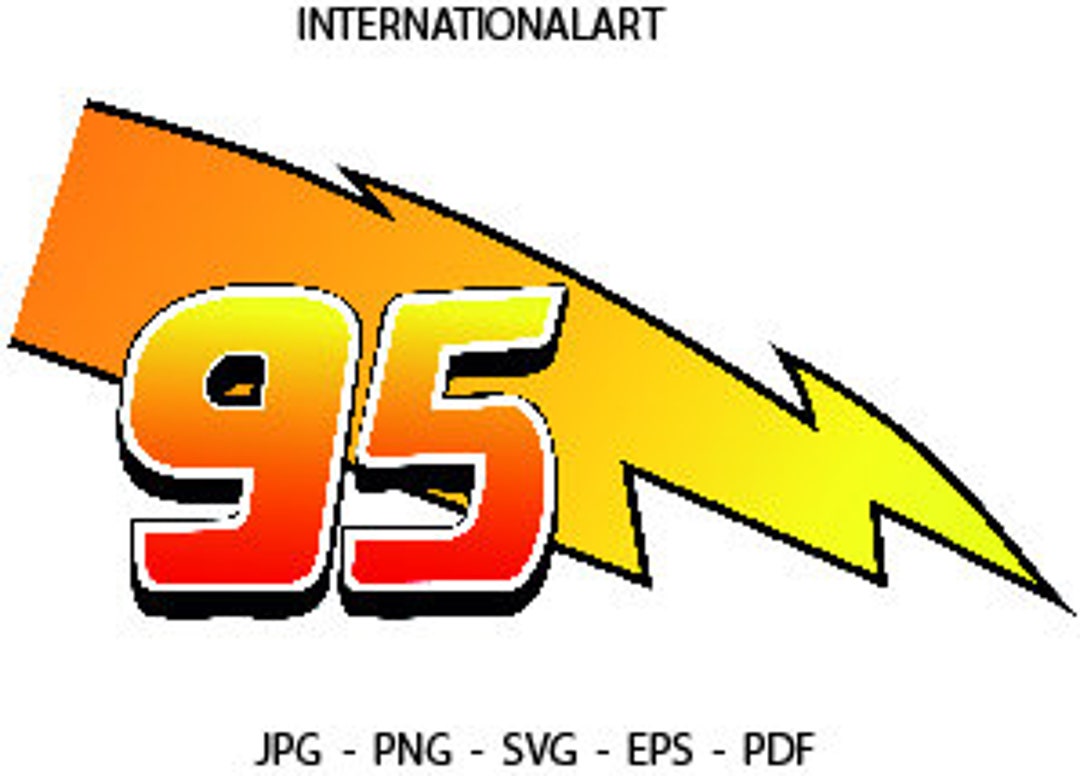 Mcqueen 95 Drawing ,mcqueen Emblem, SVG PNG EPS - Etsy Australia