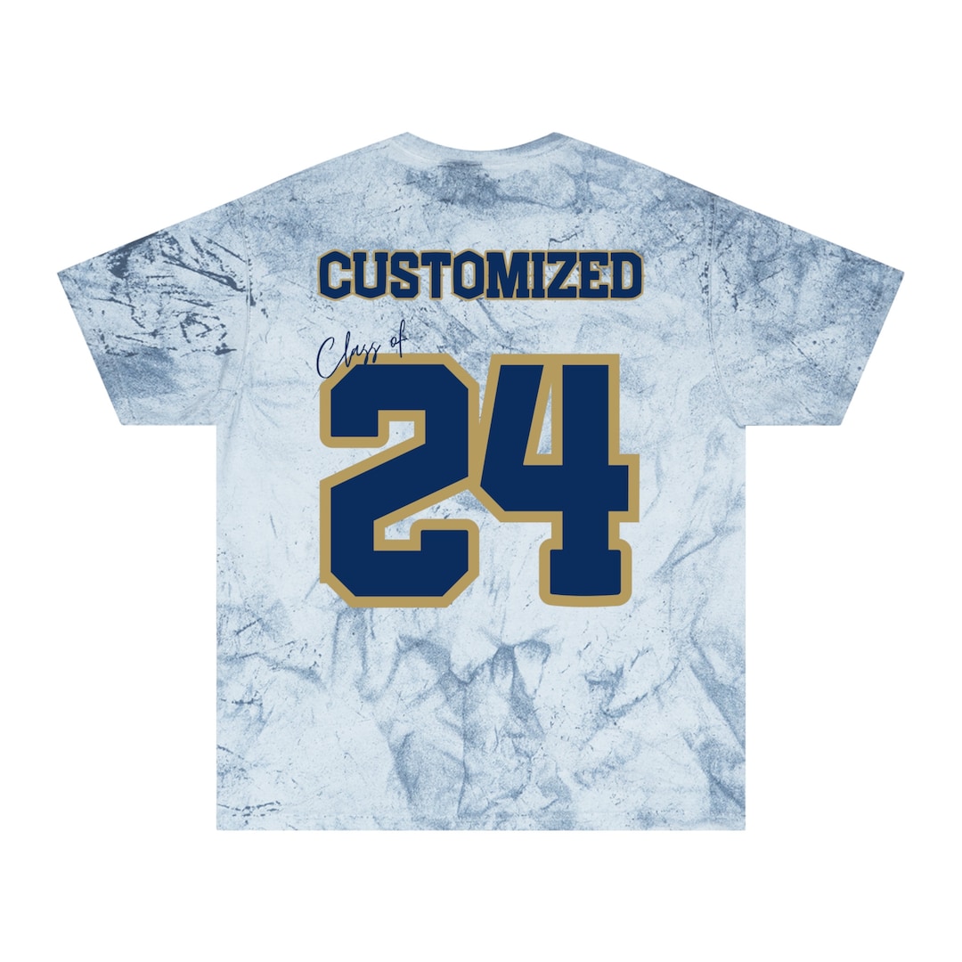 Personalized Class of Adult Color Blast T-shirt, Last Name & Grad Year ...