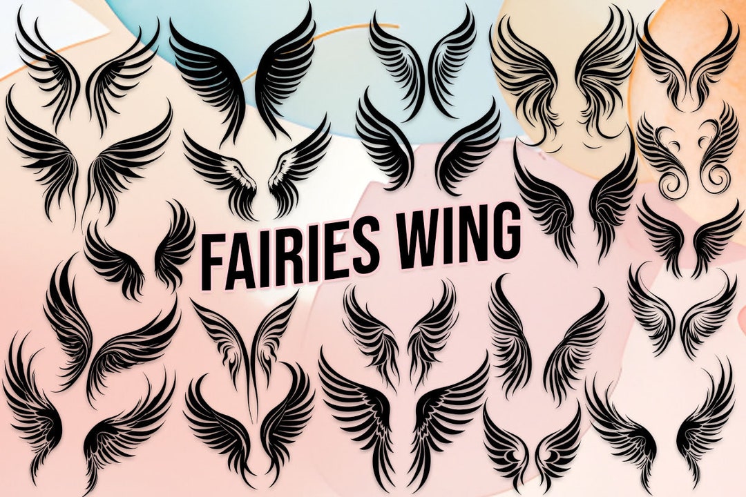 Fairies Wing Dingbats Fonts Offer Enchanting Wing-themed Glyphs ...