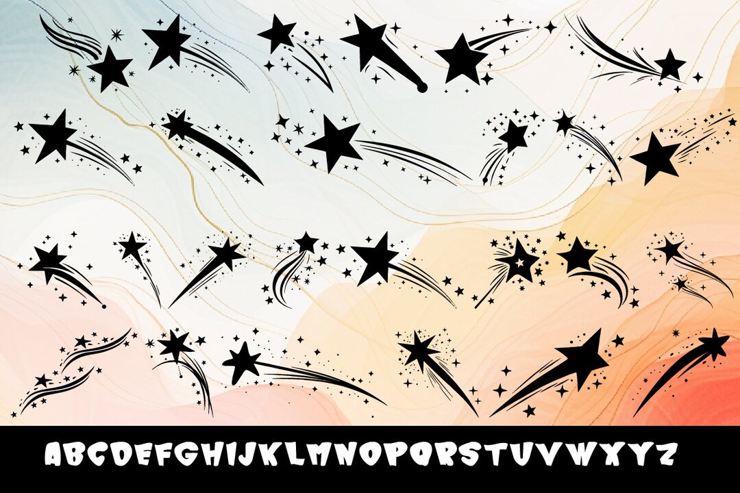 Stars Dingbats Fonts Feature Celestial Designs, Perfect for Cosmic ...