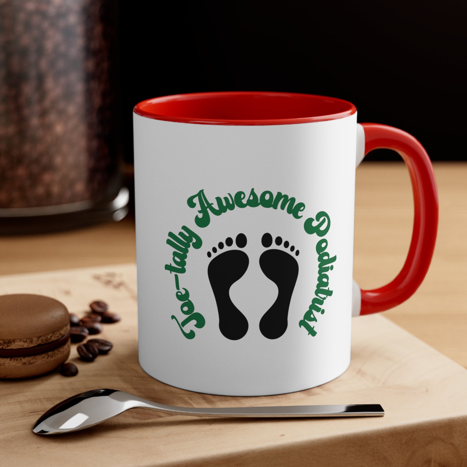 Toe-tally Awesome Podiatrist Accent Coffee Mug, 11oz Podiatrist Gift ...