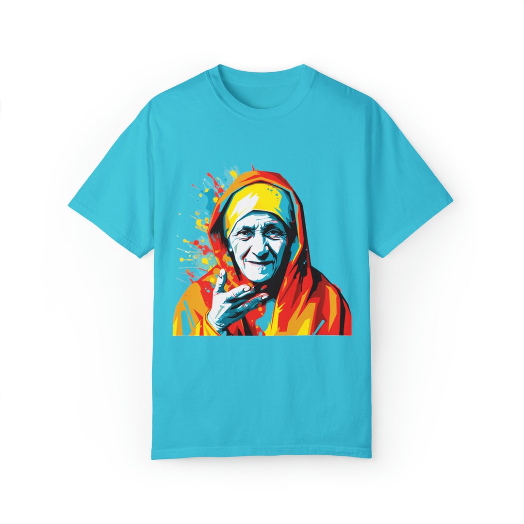 Mother Teresa X Keith Haring Style T-shirt peace Begins With a Smile - Etsy