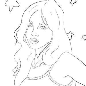 Olivia Rodrigo Coloring Pages Instant Digital Download Celebrity ...