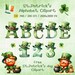 St Patrick Alphabet Clipart PNG Sublimation, Leprechaun Letters Clipart ...