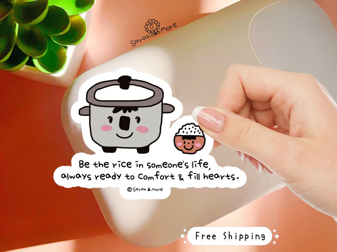 Rice Cooker Sticker, Kawaii Stickers, Cute Food Stickers, Journaling ...