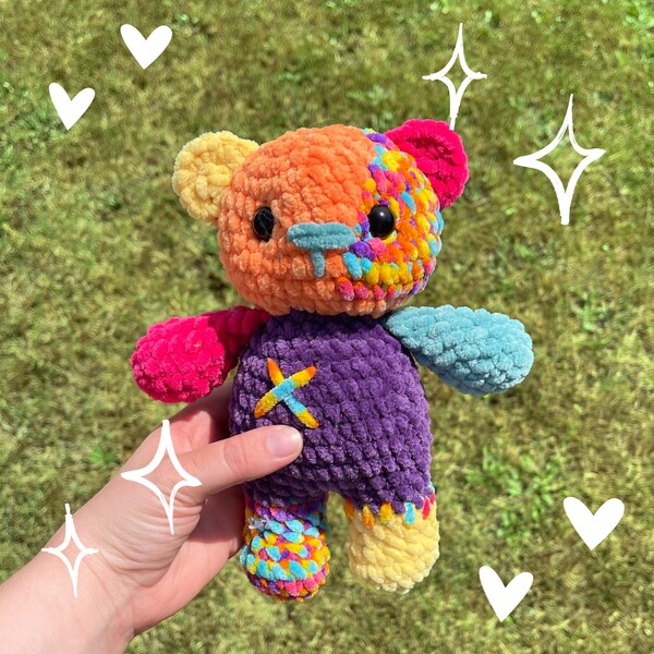 Patchwork Bear - Etsy