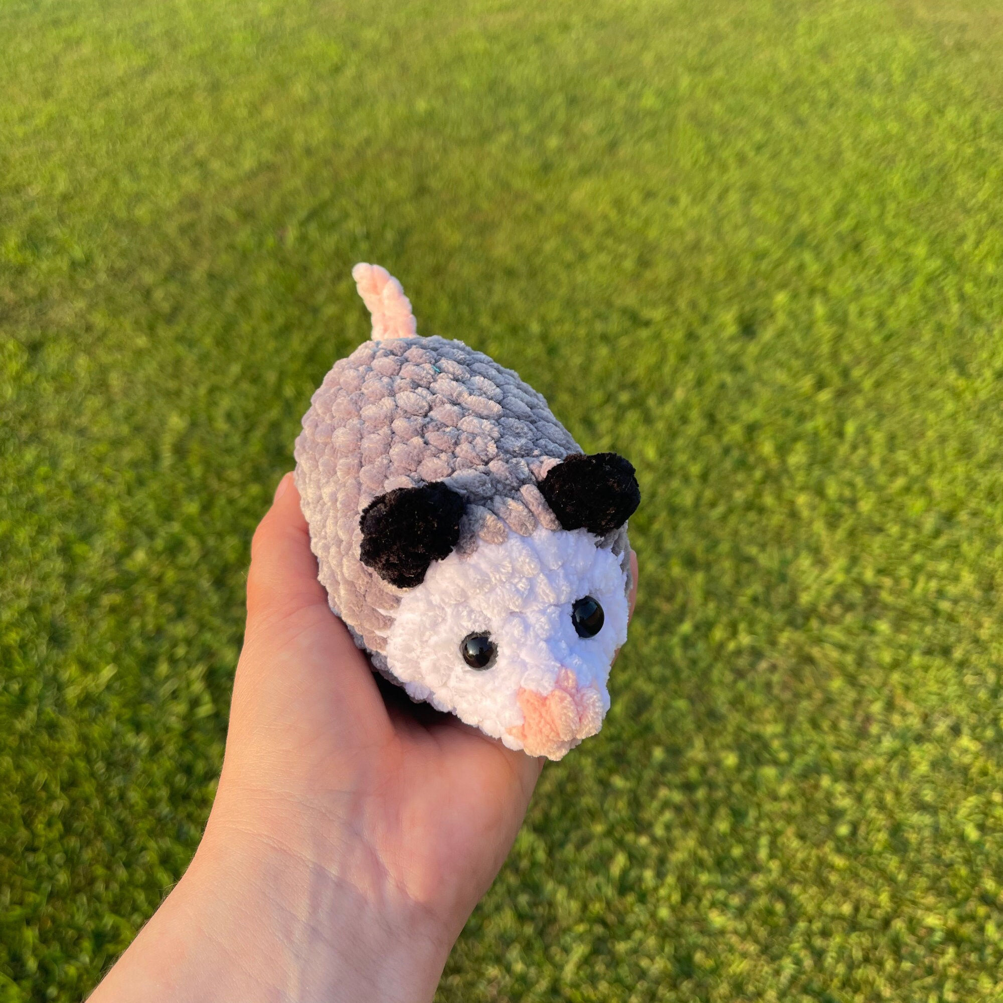 Joey the No Sew Opossum Crochet Pattern, No Sew Crochet Pattern, Possum ...