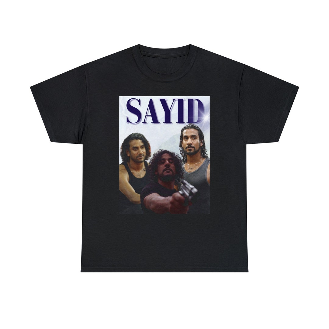 Sayid Jarrah Lost Shirt - Vintage, Bootleg Shirt Design | Unisex Heavy ...