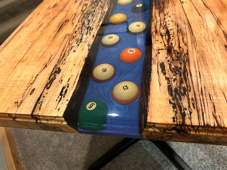 Spalted Maple Epoxy River Table - Etsy