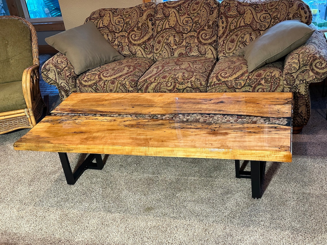 Spalted Maple Epoxy River Table - Etsy