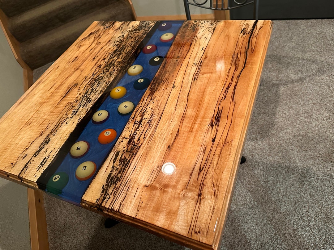 Spalted Maple Epoxy River Table - Etsy