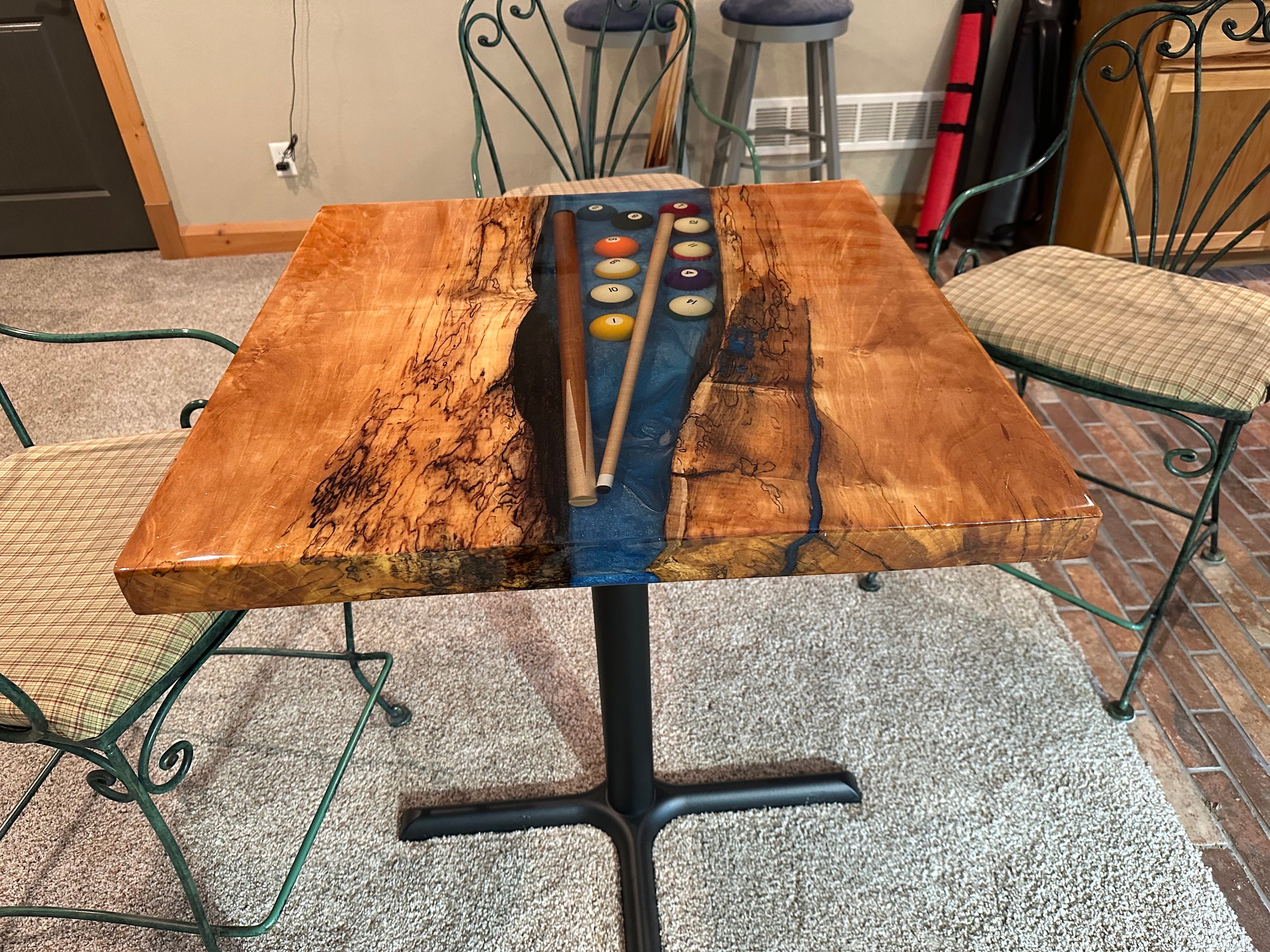 Spalted Maple Epoxy River Table - Etsy