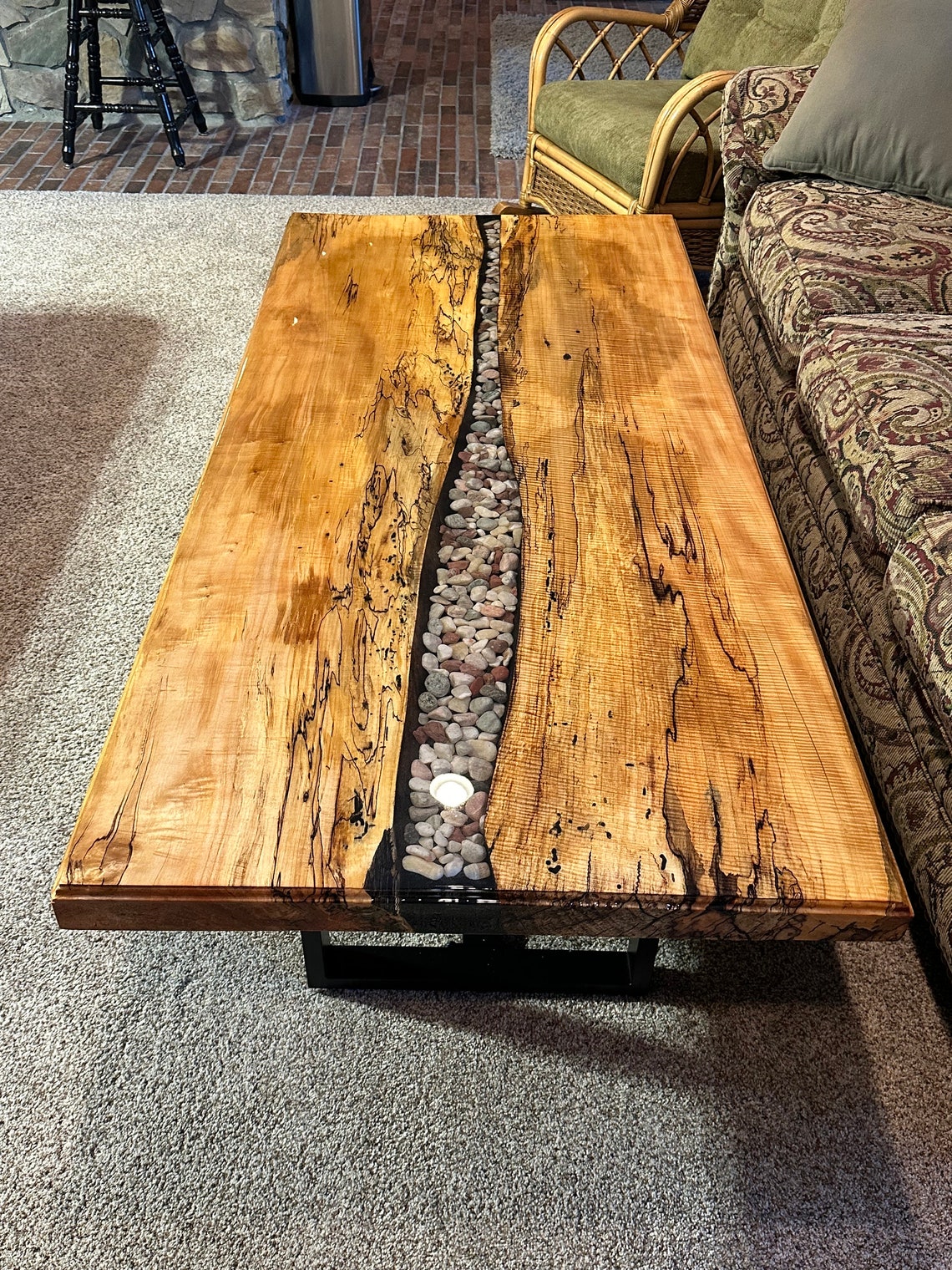 Spalted Maple Epoxy River Table - Etsy