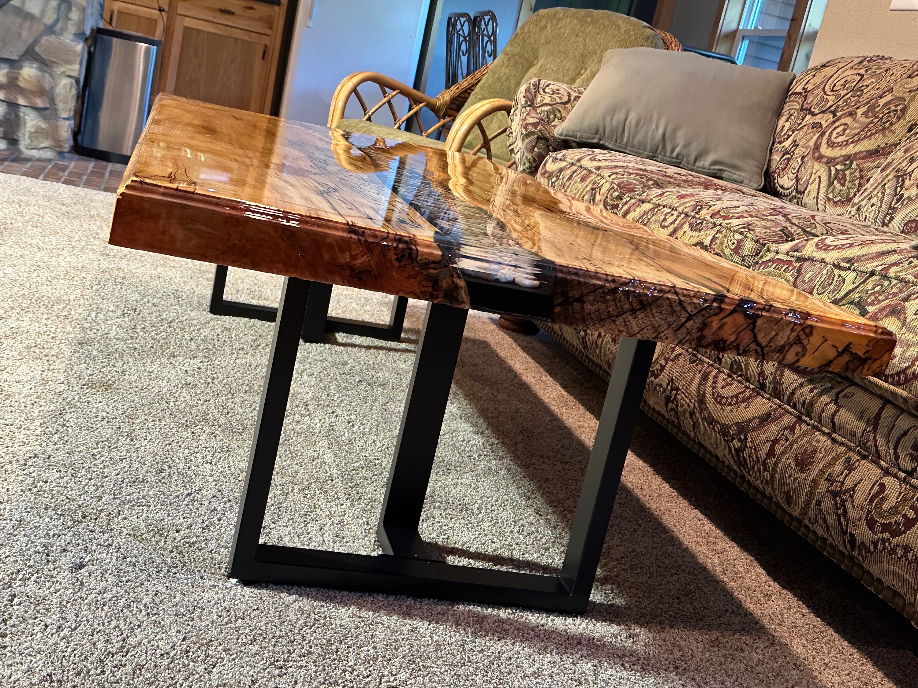 Spalted Maple Epoxy River Table - Etsy