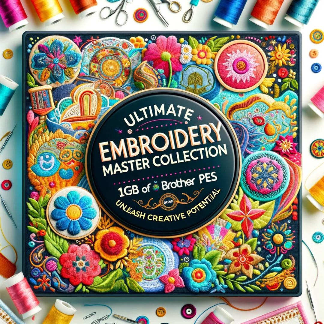 Brother 155000 Embroidery Designs Collection + Free 20 Dolar Editing ...