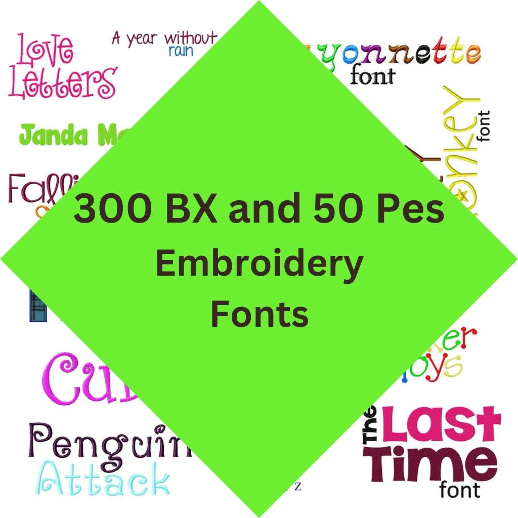 300 Classic Script Embroidery Font, BX Font for Embroidery, Calligraphy ...