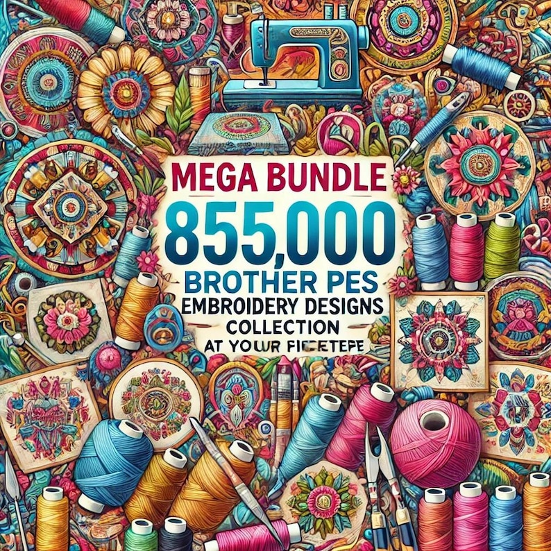 855000 Embroidery Designs: Brother PES Files (digital Download) - Etsy