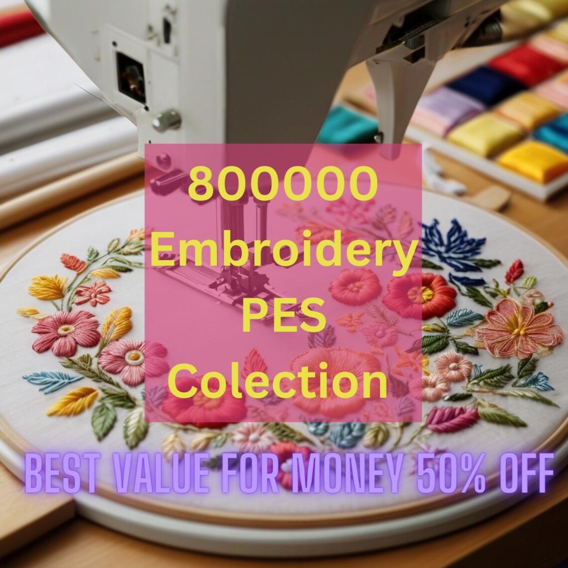 800000 Embroidery Designs: PES Format, Brother & Babylock Compatible ...