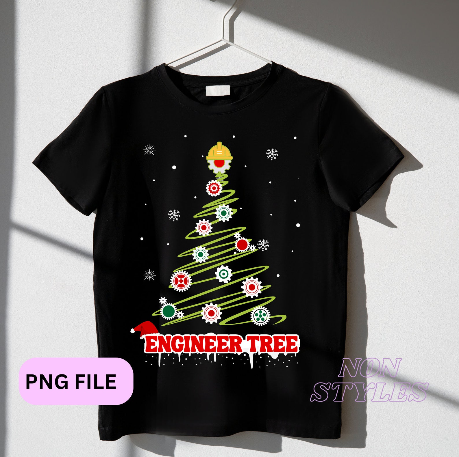 Christmas Engineer Tree Png, Mechanical Engineering Png - Etsy