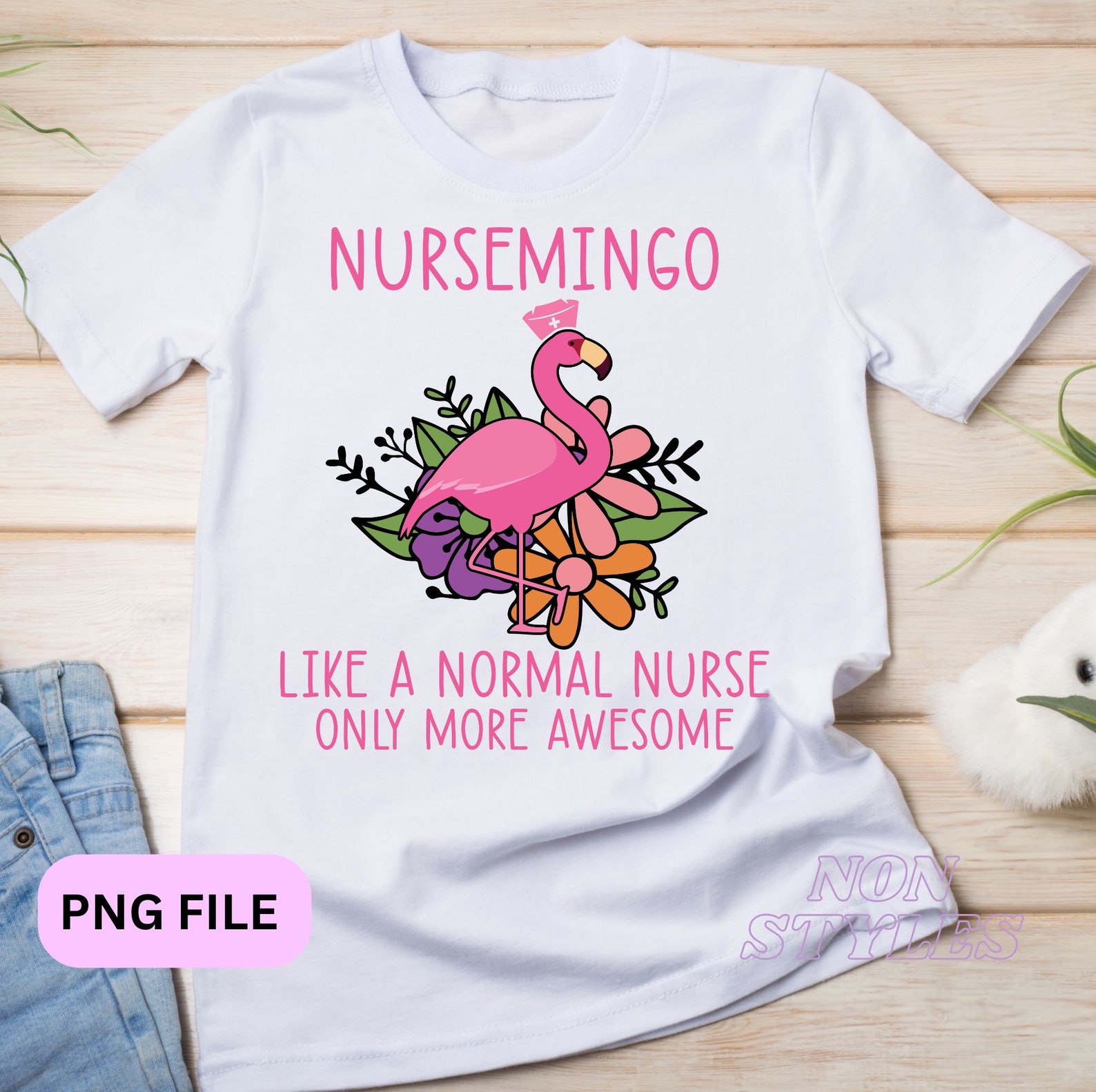 Flamingo Nurse PNG, Nursemingo Fun Design, Flamazing Nurse Nursing in Pink Tropical Nurse PNG ...