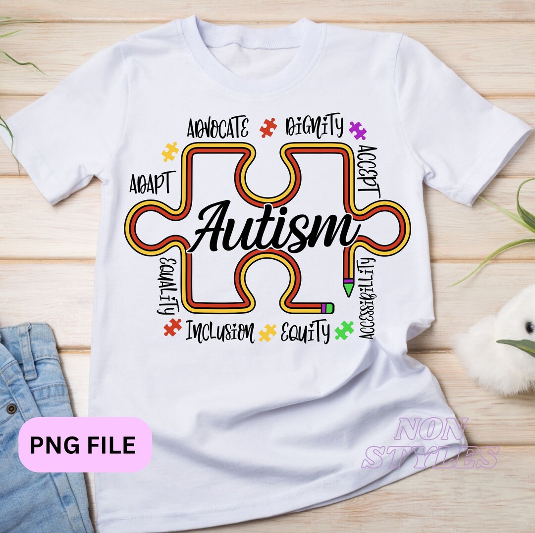 Autism Teacher Pencil Glitter Png, Autism Awareness Png, Special ...