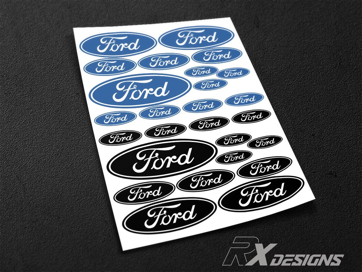 Ford Stickers Set Ford Decals, Stickers Graphics Decals Laminated - Etsy