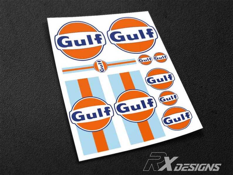 Gulf Livery Stickers Set Gulf Livery Decals, Stickers Graphics Decals ...