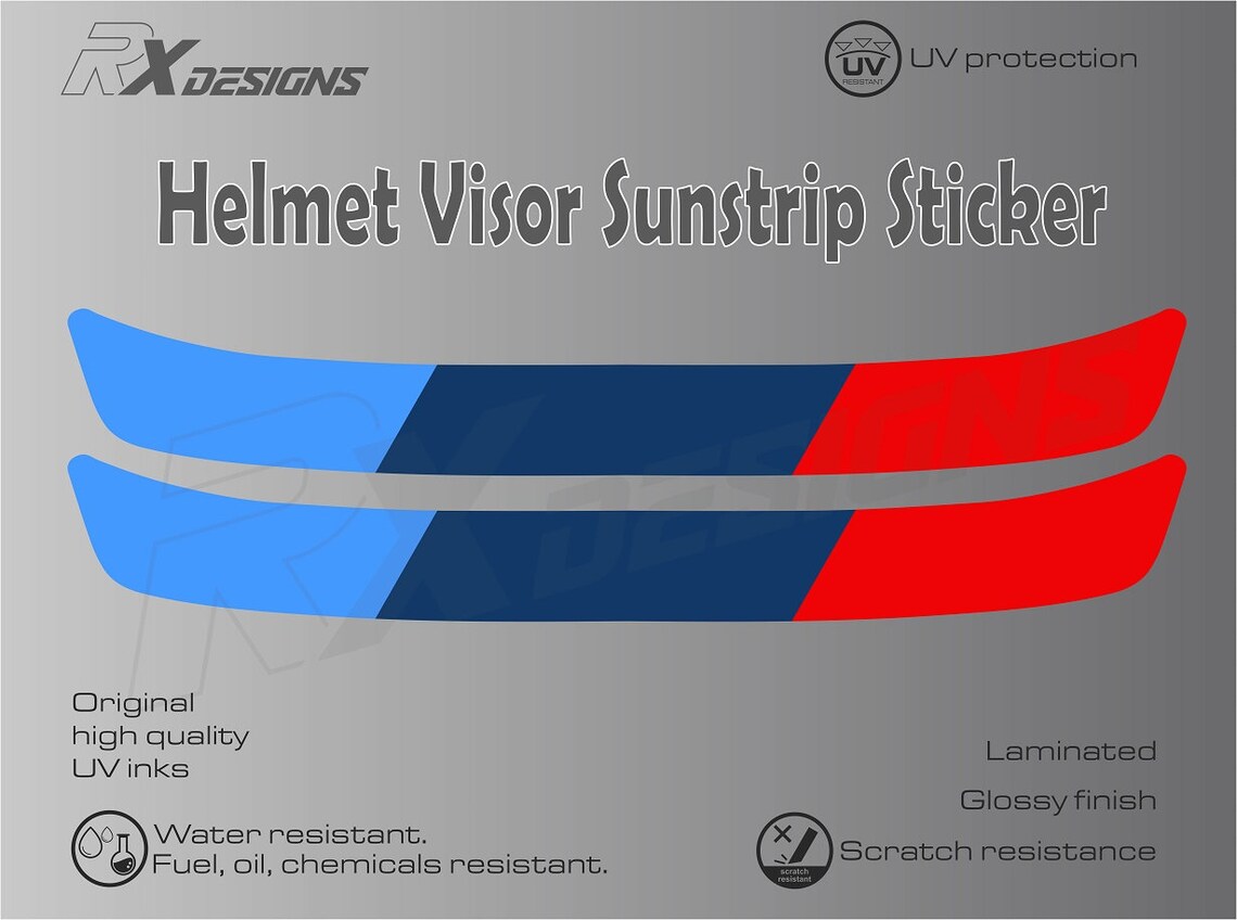 2 X BMW Tricolore Visor Sunstrip Sticker Decal 295mm - Etsy