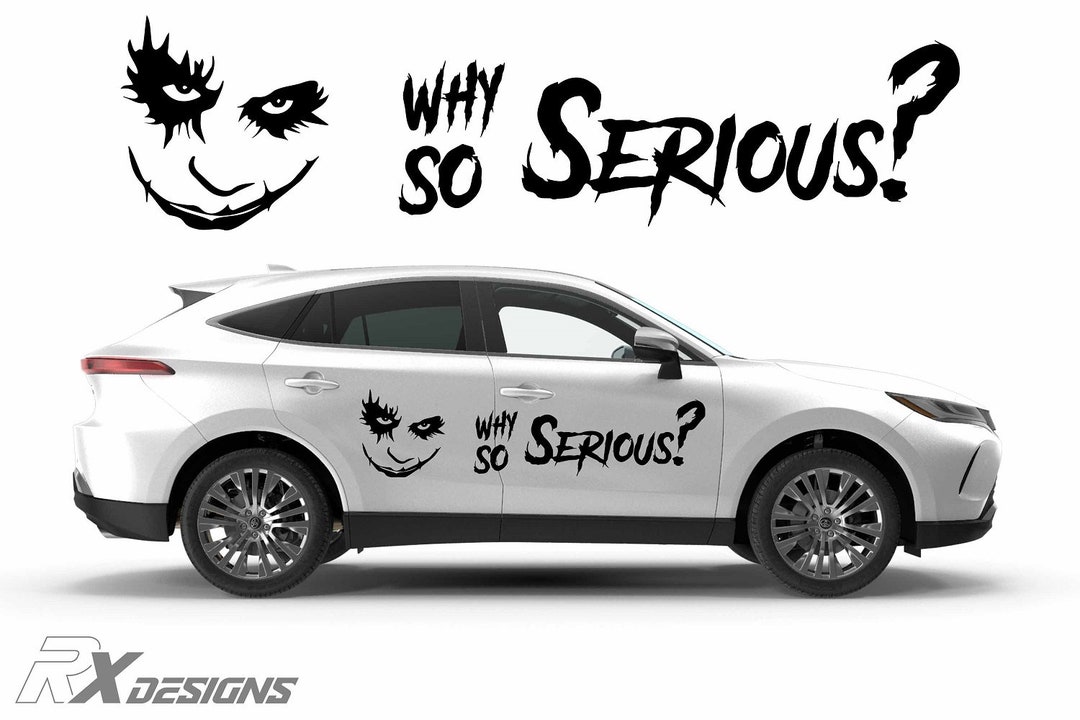 Why so Serious Decal, Car Decals, Cast Vinyl 751 - Etsy