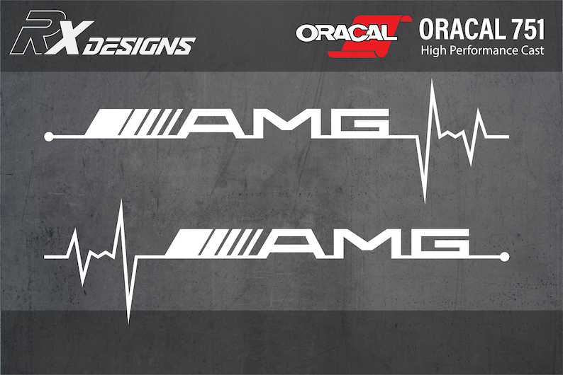 2x AMG Car Decal, Sticker AMG Logo Decal, Cast Vinyl - Etsy