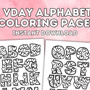 Valentine's Day Coloring Pages Instant Download Valentine's Day Kids ...