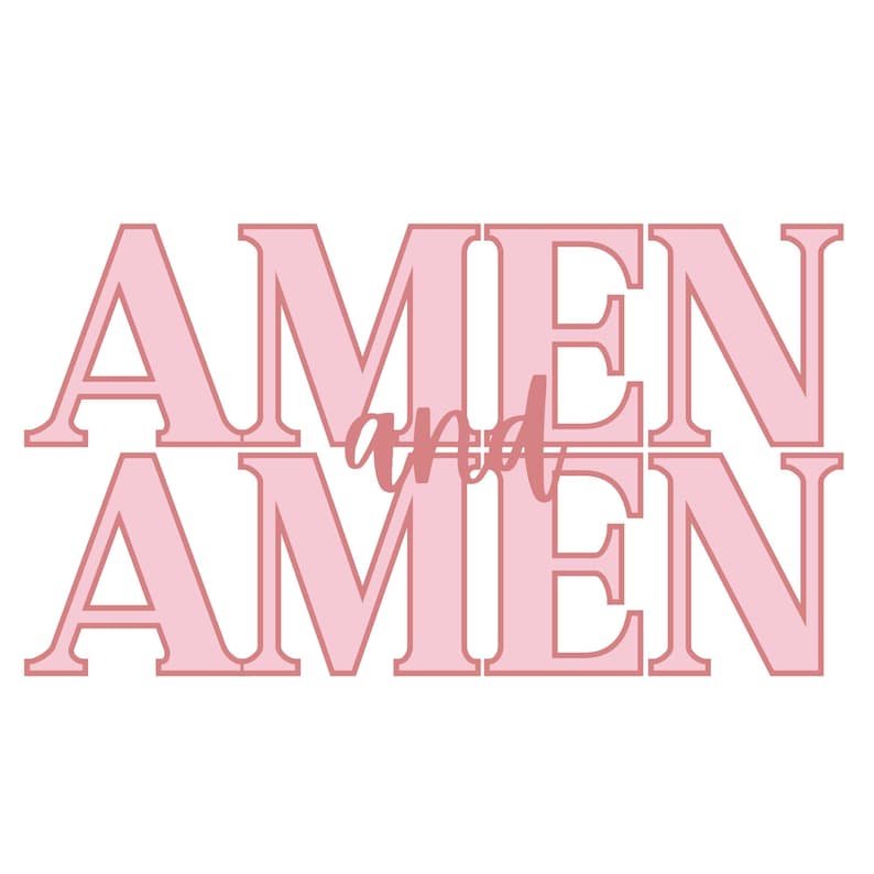 AMEN and AMEN Png File, Instant Digital Download, Jesus Christ ...