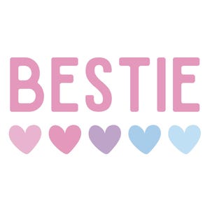Bestie Valentines Day PNG File, Instant Digital Download, Valentines ...