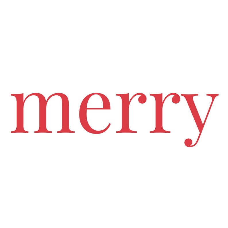 Merry PNG and SVG File, Merry Christmas Instant Download, Trendy ...