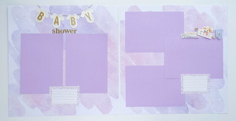 Individual 12x12 Scrapbook Layouts Preorder | Wedding Gift | Baby Girl ...