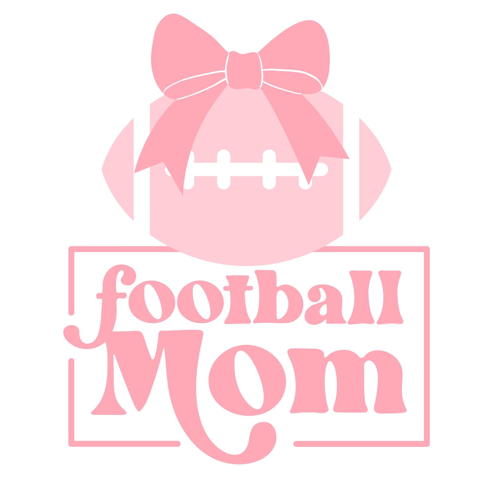 Football Mom PNG and SVG File, Instant Digital Download, Coquette Bow ...