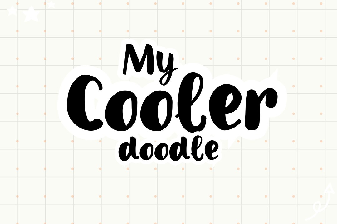 Handwritten Lettering Font My Cooler Doodle Procreate Font, Goodnotes ...