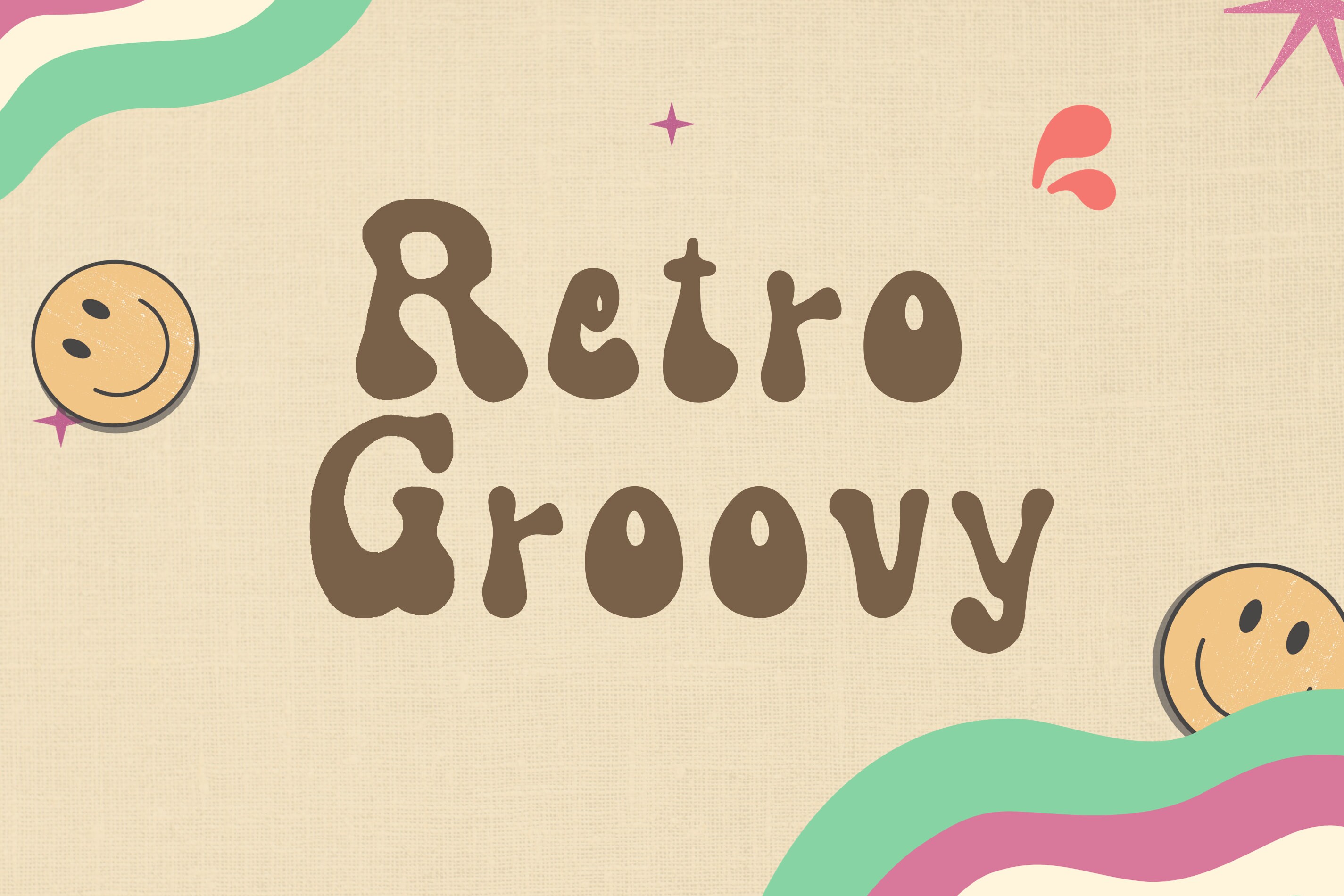 Retro Groovy Font Serif Font Display Font Logo Font - Etsy