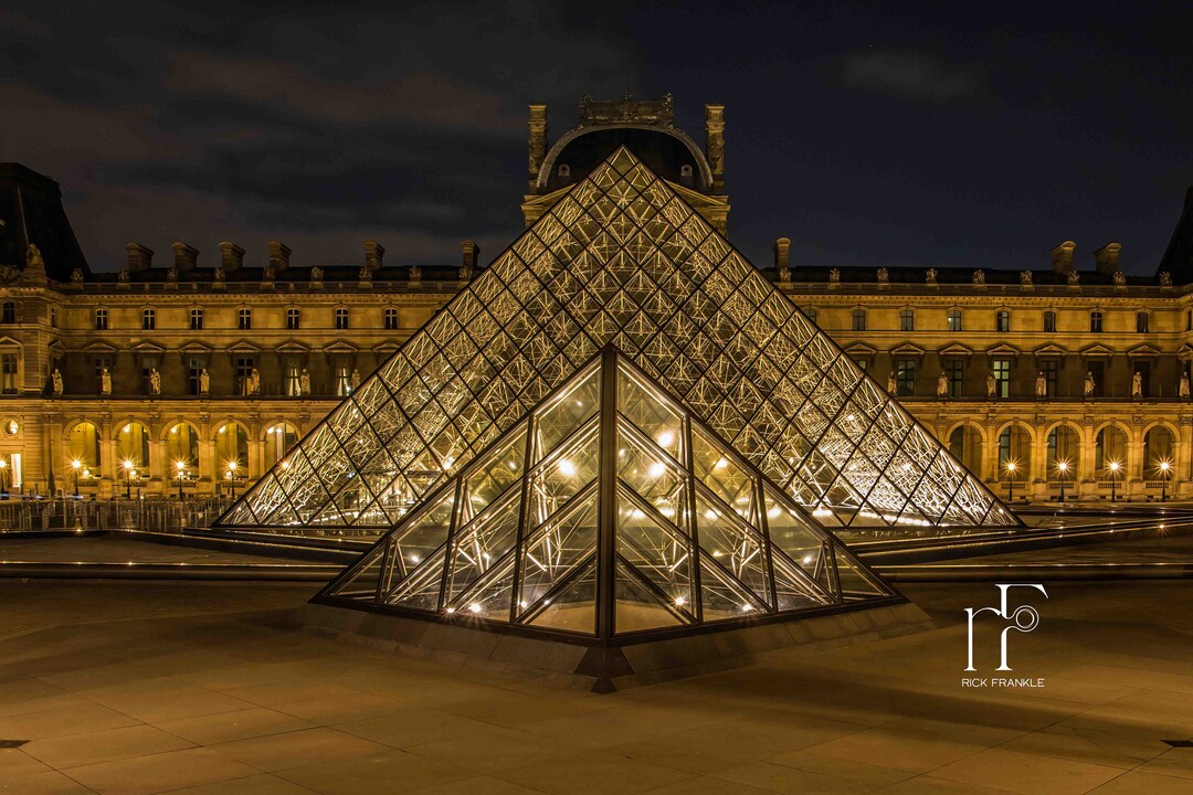 Louvre Pyramids Photo Paris France Photography Travel Fine Art Print ...