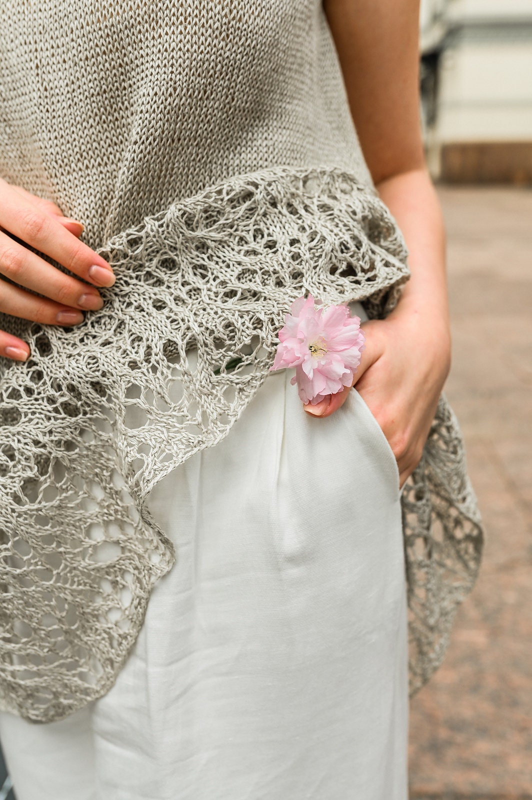 Chary Linen Top Knitting Pattern - Etsy