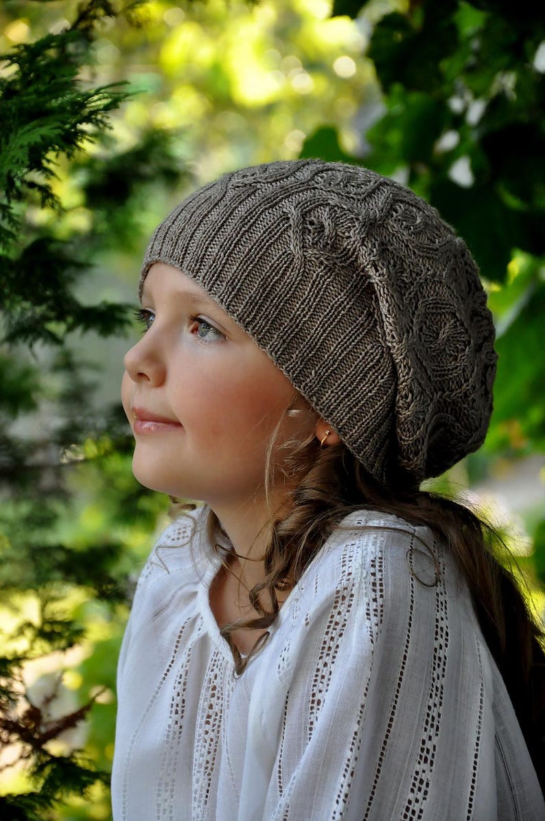 Fanciful Flower Hat Knitting Pattern - Etsy