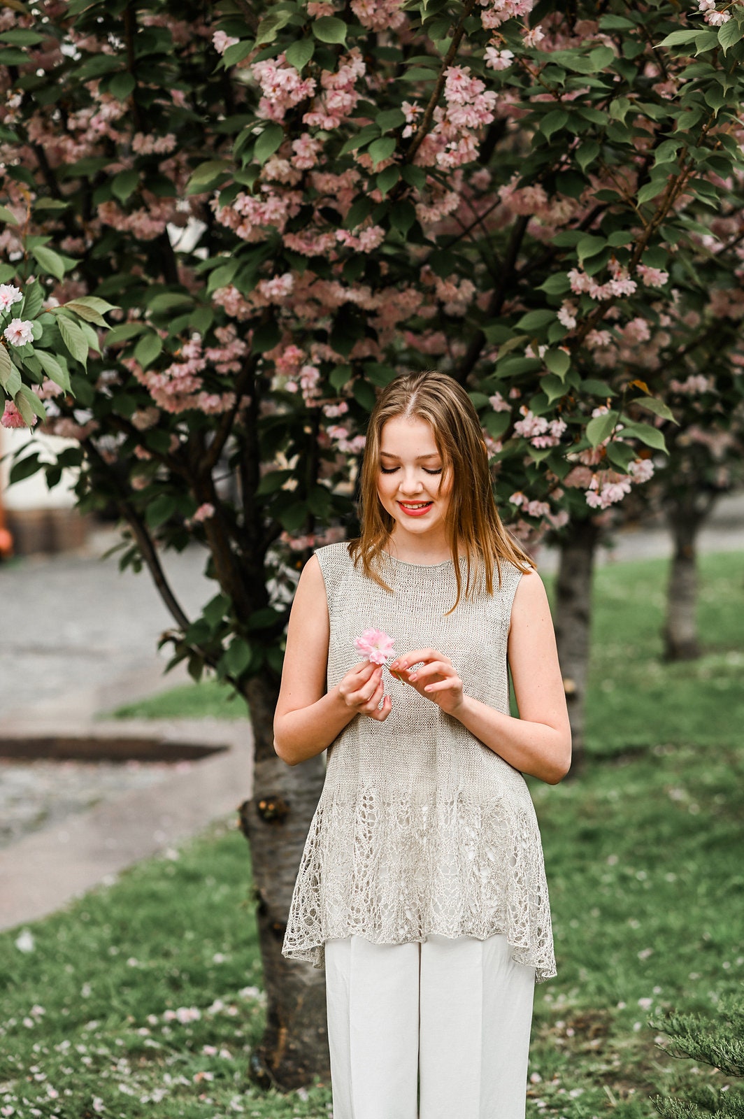 Chary Linen Top Knitting Pattern - Etsy