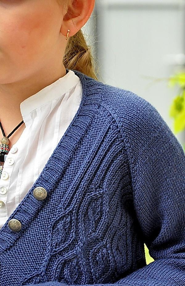 Marine Cardigan Knitting Pattern - Etsy