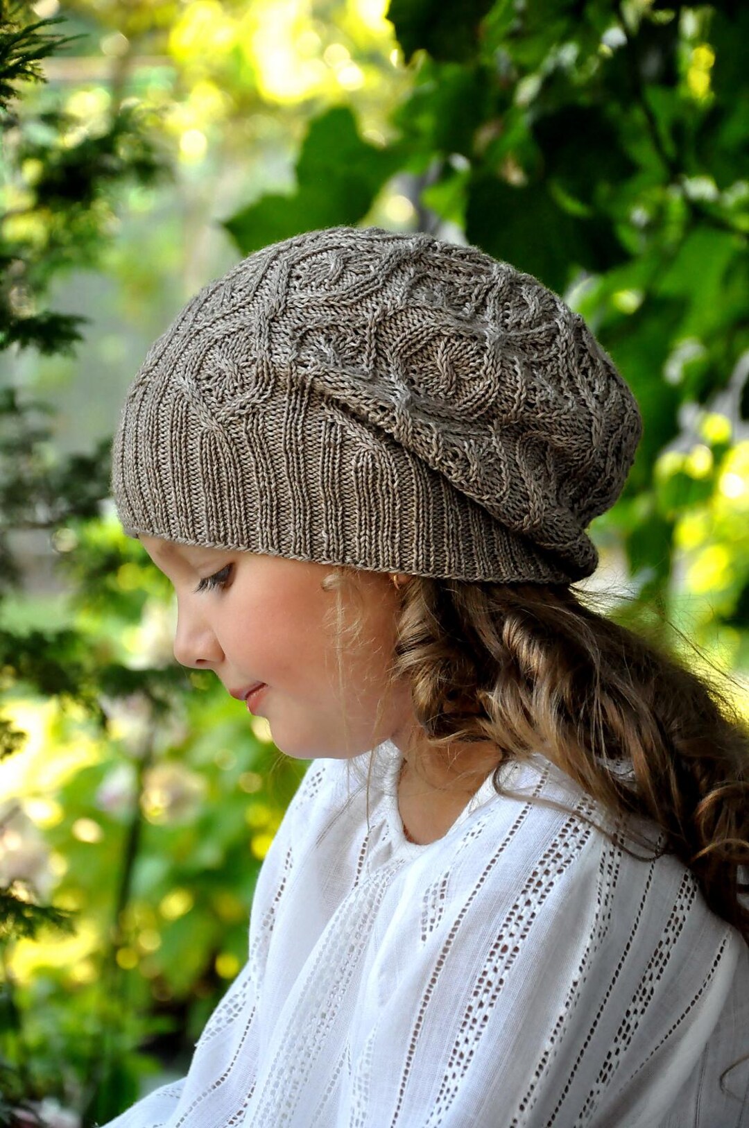 Fanciful Flower Hat Knitting Pattern - Etsy