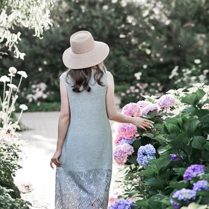 Wallflower in Bloom Linen Dress Knitting Pattern - Etsy