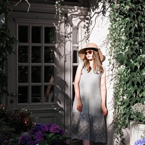 Wallflower in Bloom Linen Dress Knitting Pattern - Etsy